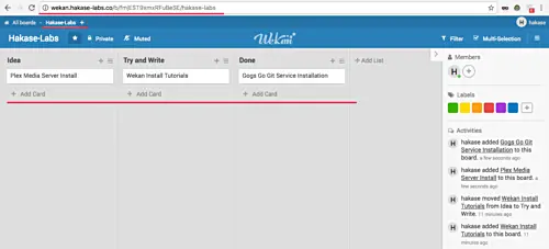 How to Install and Configure Wekan Trello-like Kanban on CentOS 7