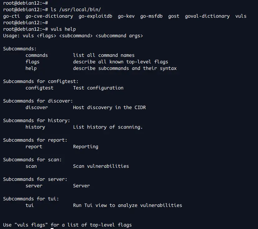 How to Install and Use Vuls Vulnerability Scanner on Debian 12