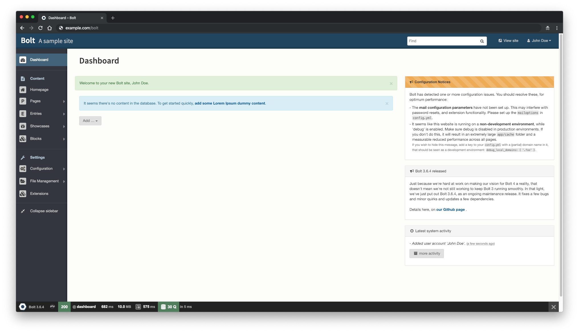 How to Install Bolt CMS on Ubuntu 18.04 LTS