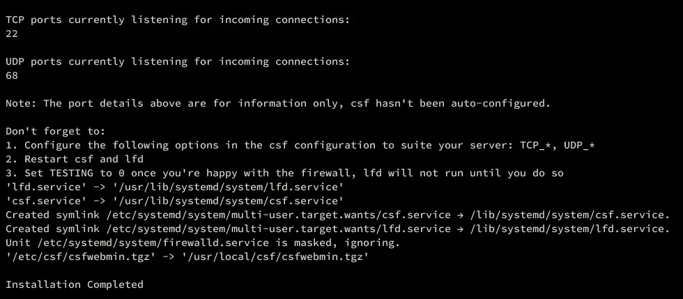How To Install Csf Config Server Firewall On Debian 12