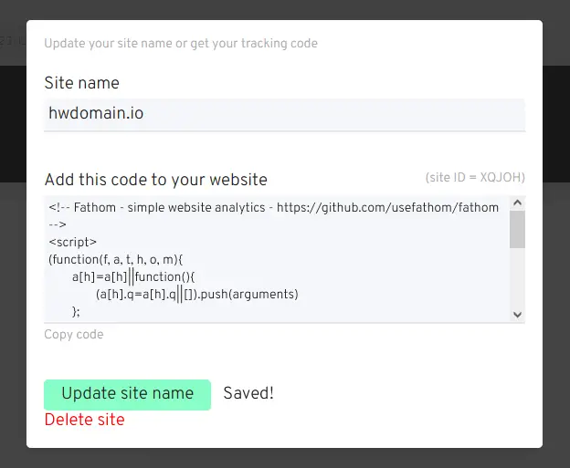 How to Install Fathom Privacy Focused Web Analytics on Ubuntu