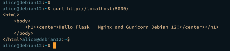How to Install Flask with Nginx and Gunicorn on Debian 12