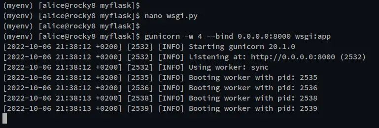 How To Install Flask With Nginx And Gunicorn On Rocky Linux Cộng Đồng Linux