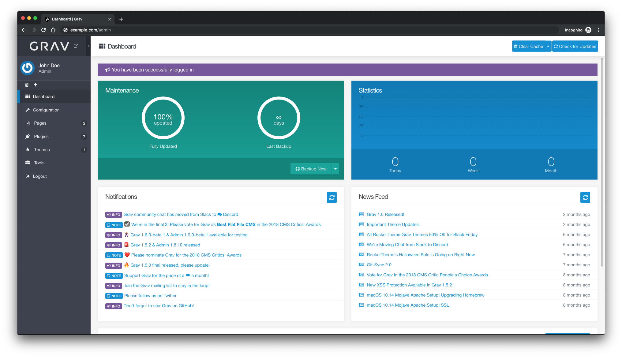 How to Install Grav CMS on CentOS 7