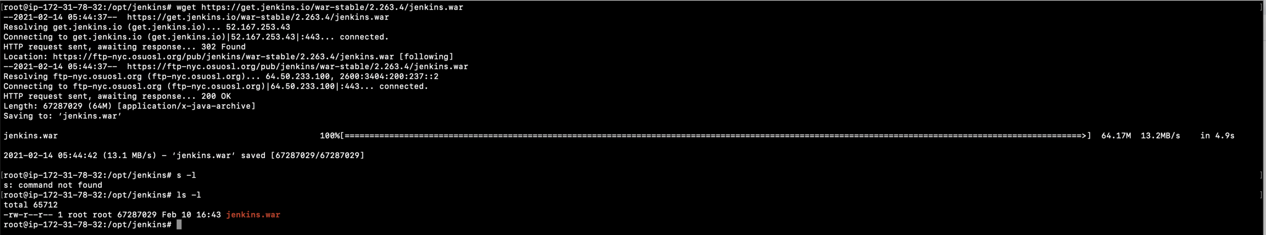 How To Install Jenkins Using A War File On Aws Ec2 Ubuntu 2004 Instance