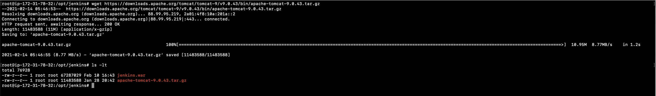 How to install Jenkins using a .war file on AWS EC2 Ubuntu 20.04 instance