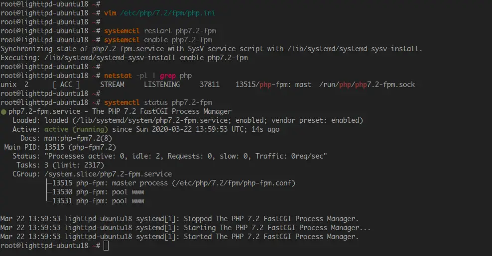 How to Install Lighttpd with PHP-FPM 7 and MySQL 5.7 on Ubuntu 18.04 LTS