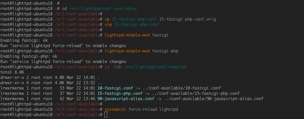 How to Install Lighttpd with PHP-FPM 7 and MySQL 5.7 on Ubuntu 18.04 LTS