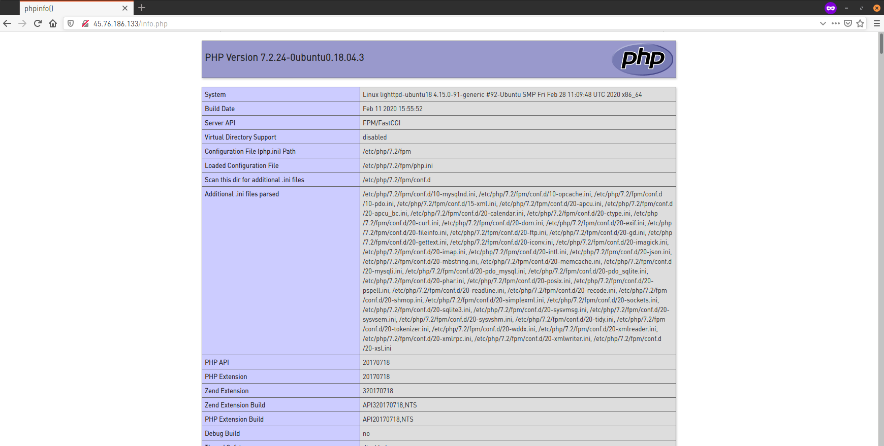 How to Install Lighttpd with PHP-FPM 7 and MySQL 5.7 on Ubuntu 18.04 LTS