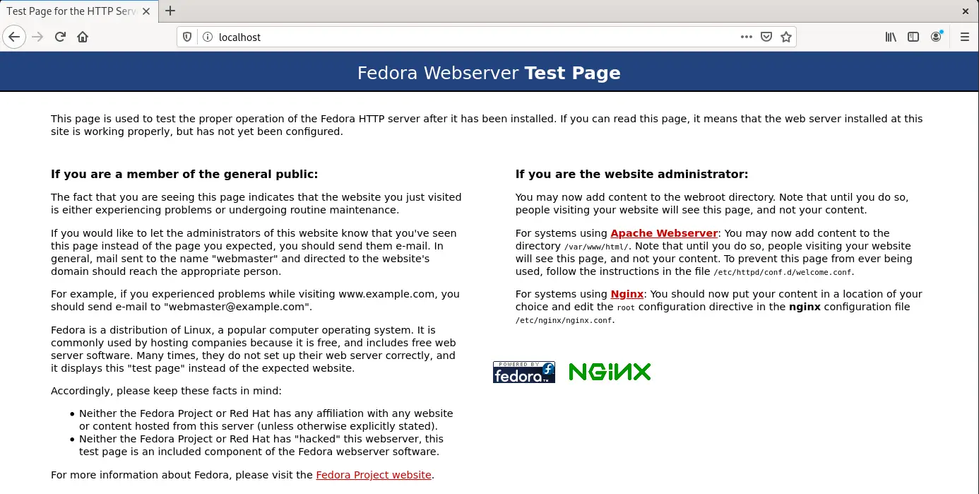 How to Install Nginx with PHP and MariaDB (LEMP Stack) on Fedora 31