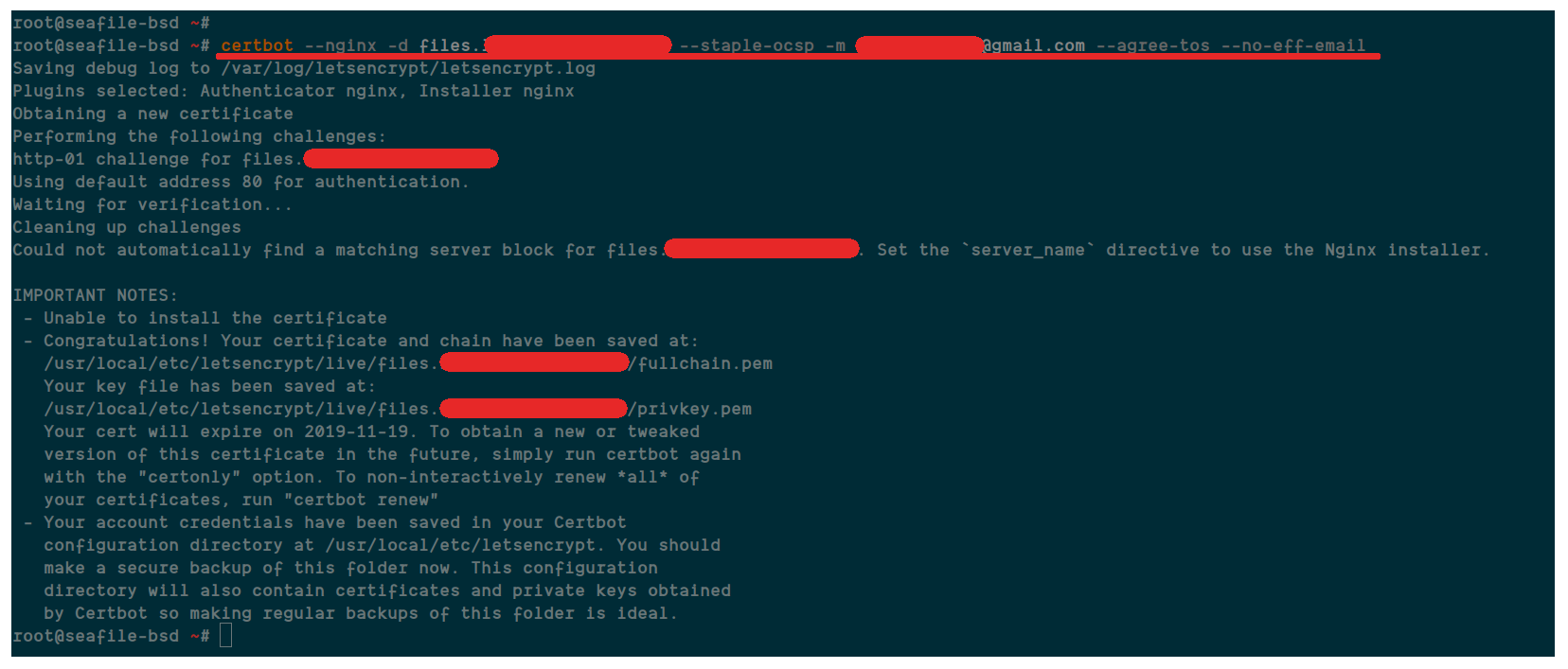 How to Install Seafile Server with Nginx and Letsencrypt on FreeBSD 12.0
