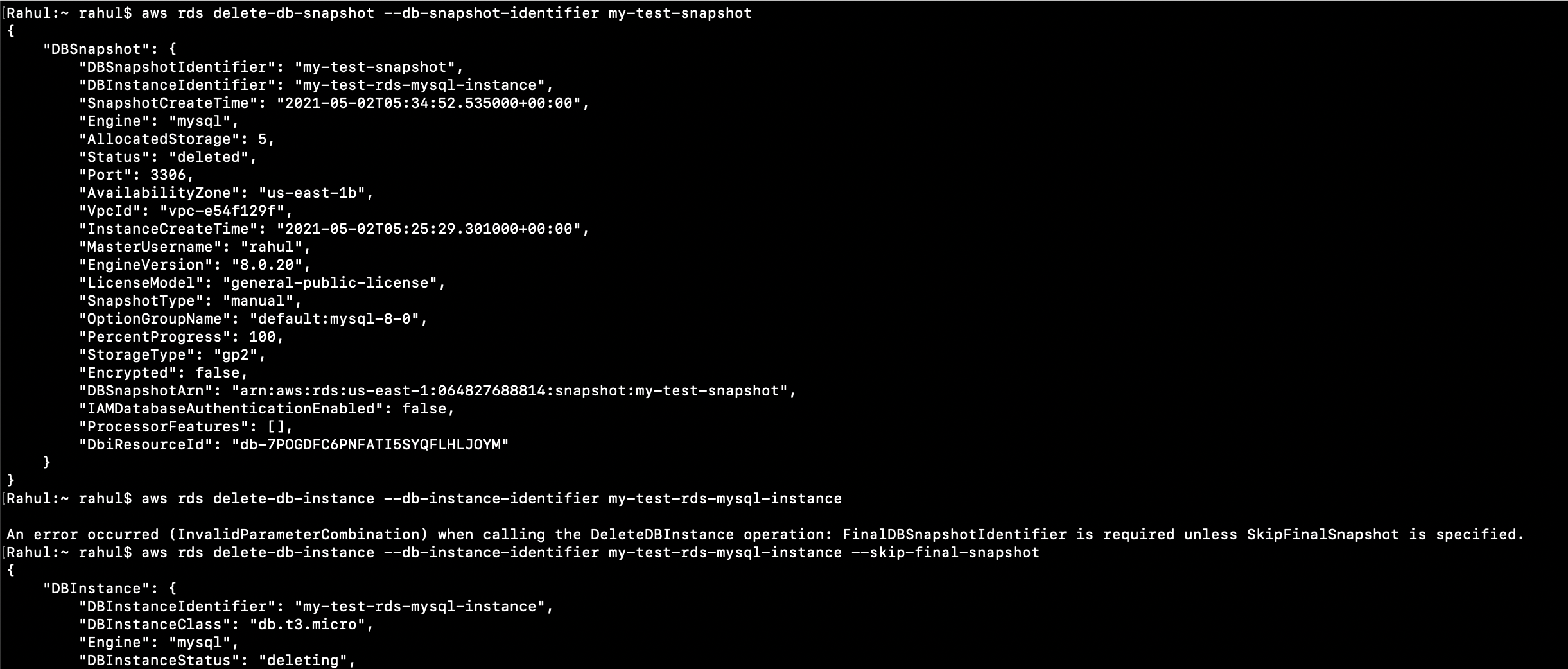 How To Manage An Aws Rds Instance Using Aws Cli