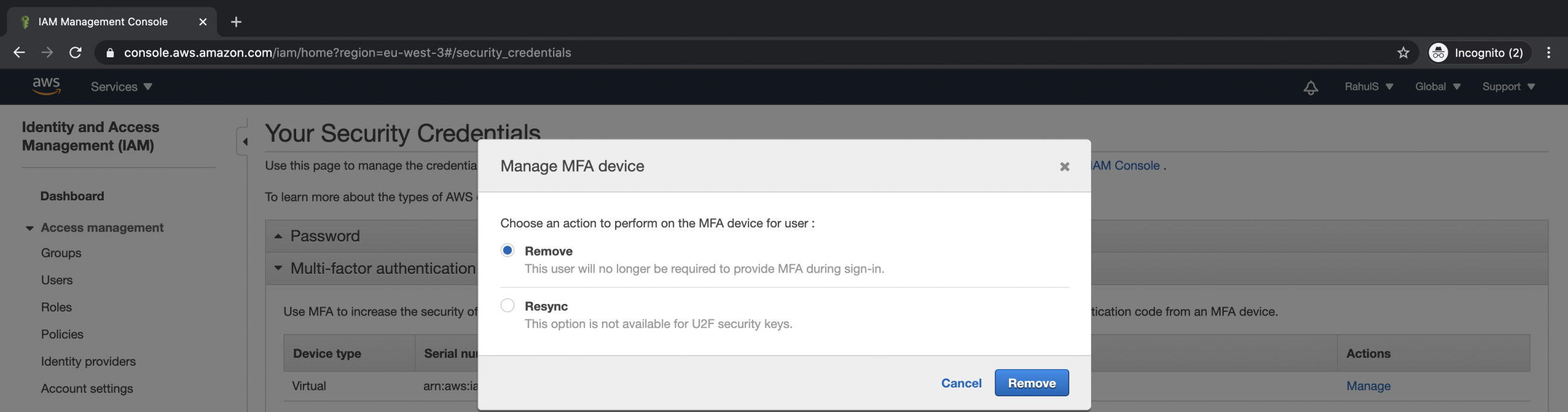 How to secure your AWS account by enabling Multi-Factor Authentication