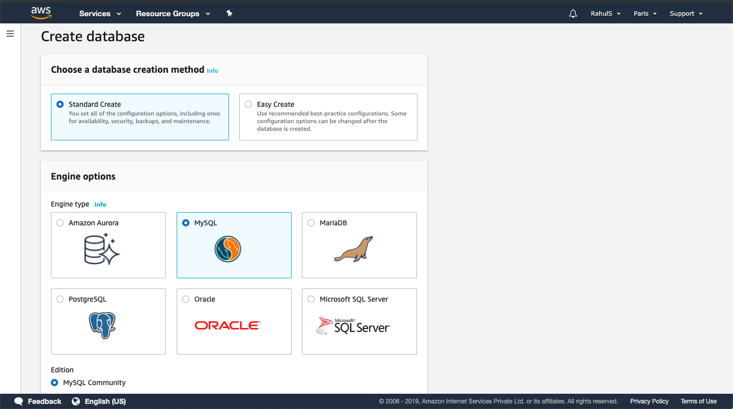 How To Setup An Rds Mysql Relation Database Mysql Instance On Aws