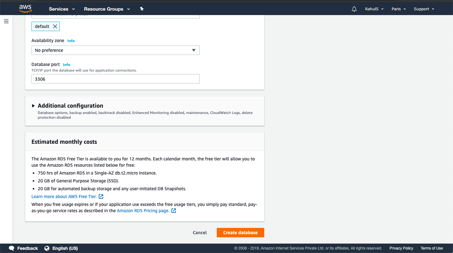 How To Setup An Rds Mysql Relation Database Mysql Instance On Aws