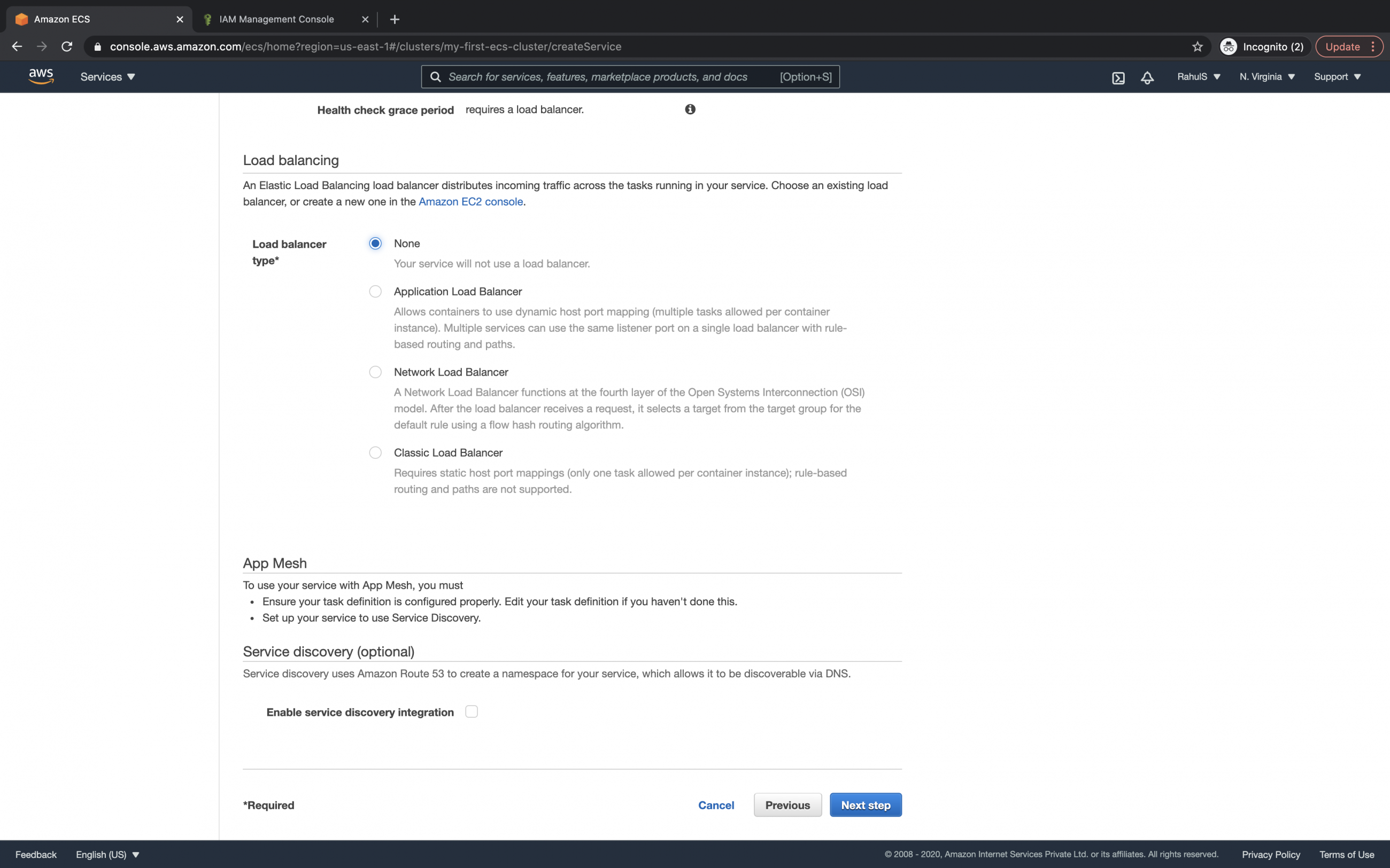 How to setup Elastic Container Service (ECS) on AWS