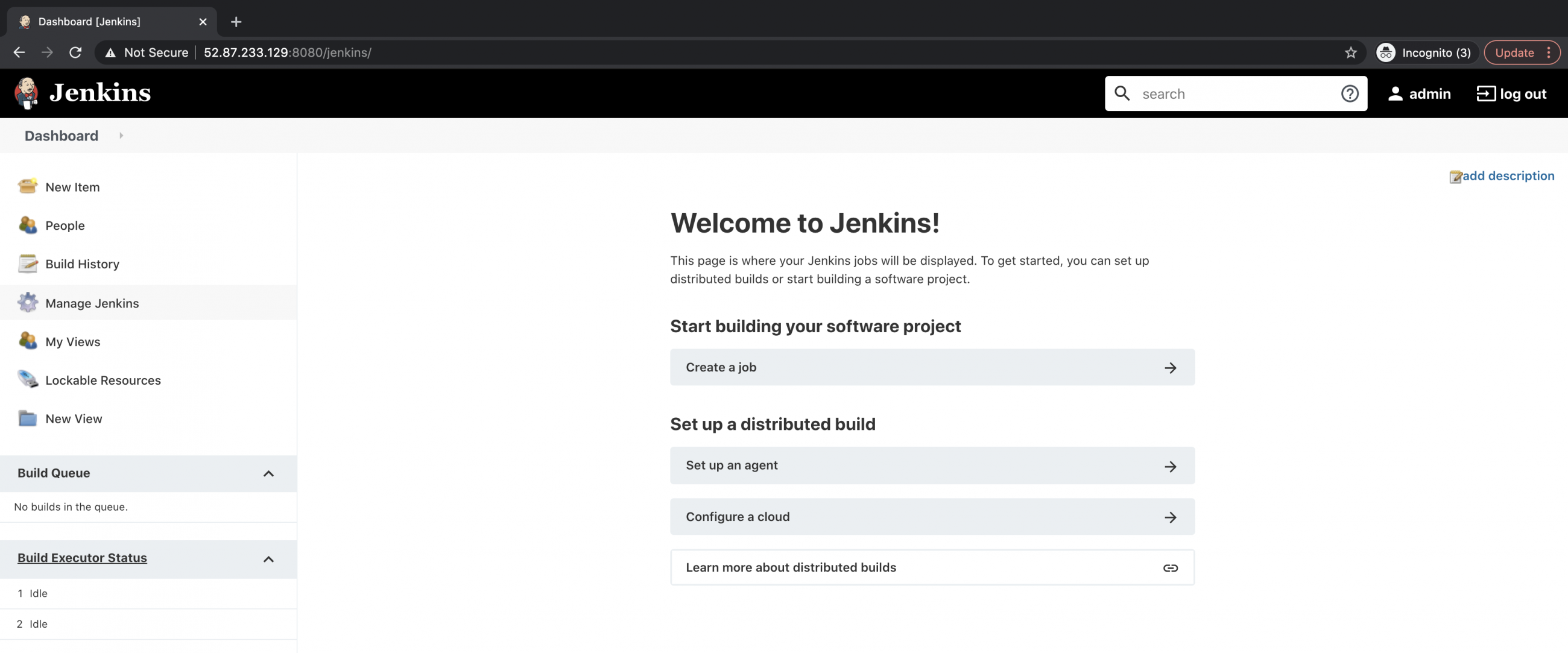 How to store AWS user access key and secret key in Jenkins