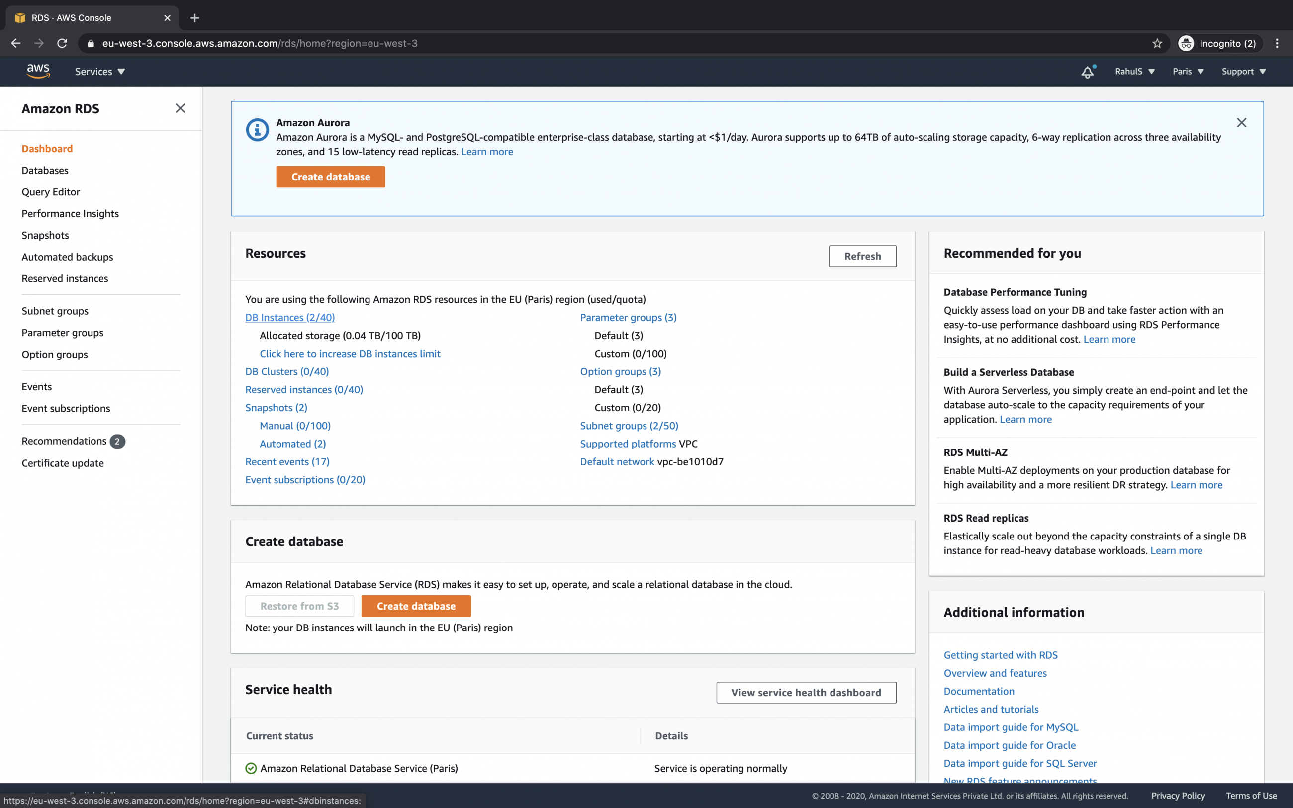 How To Take And Restore A Snapshot On Aws Rds Mysql Instance Techlear