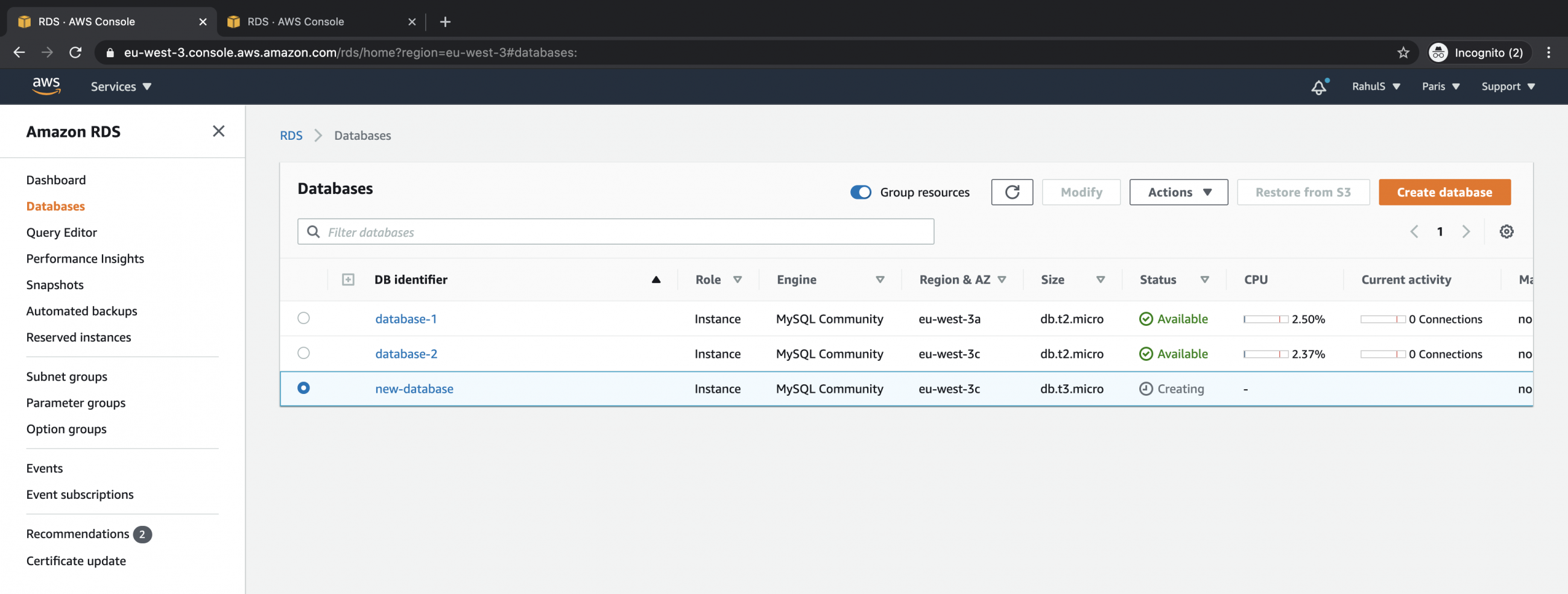 How To Take And Restore A Snapshot On Aws Rds Mysql Instance