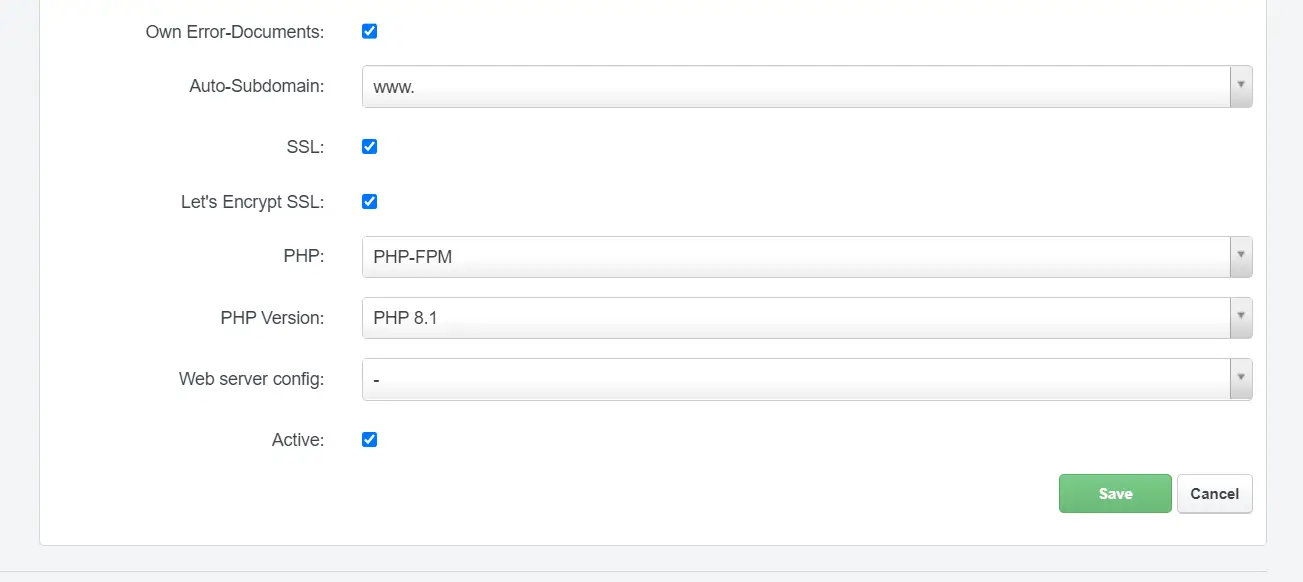 How to Add a Website in ISPConfig 3.2