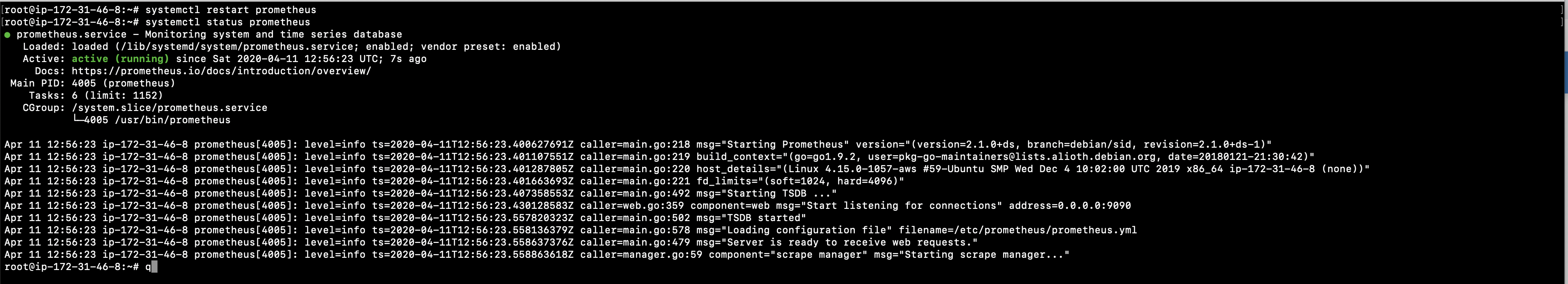 Install and configure Grafana with Prometheus on the AWS Ubuntu 18.04 ...