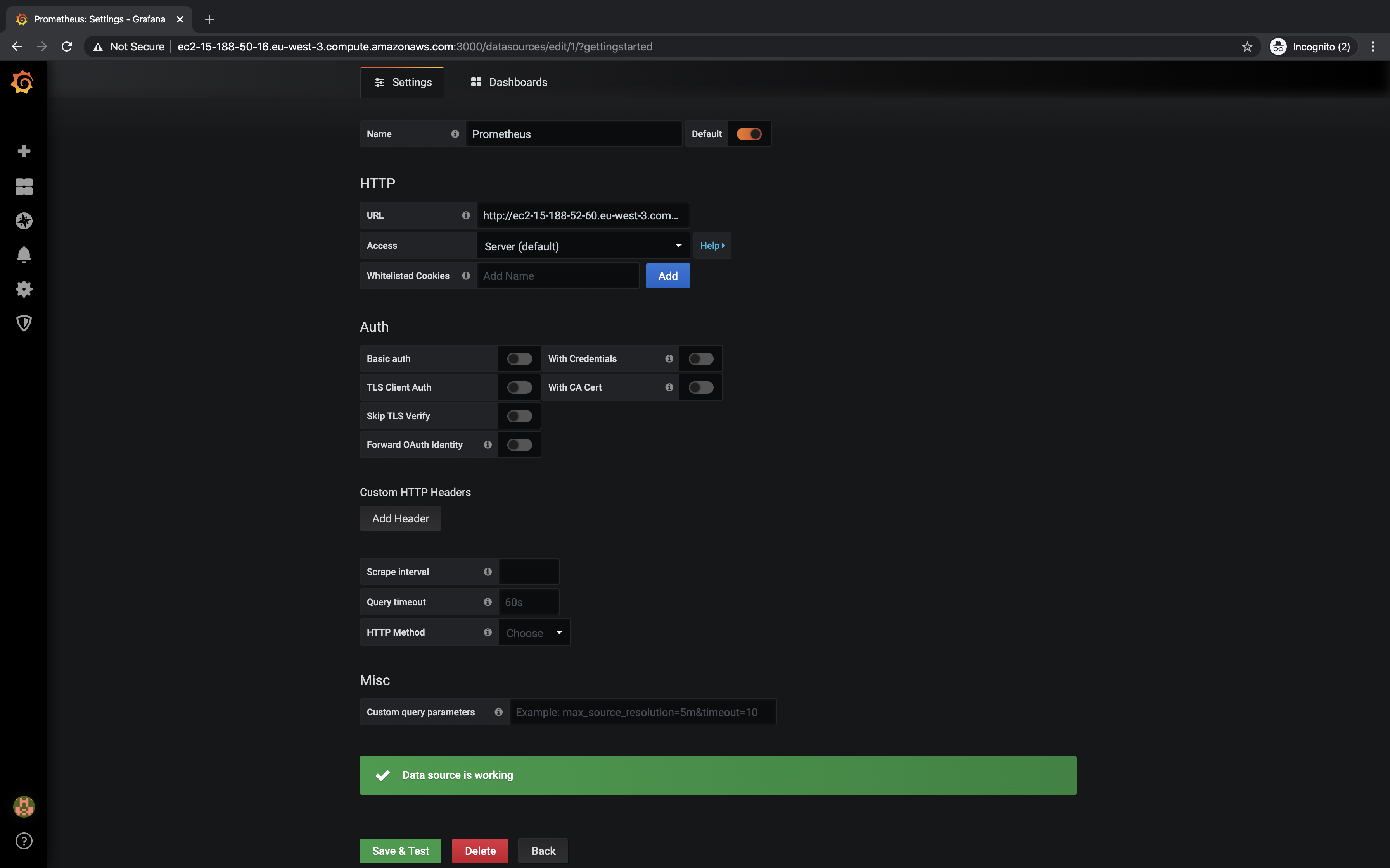 Install and configure Grafana with Prometheus on the AWS Ubuntu 18.04 ...
