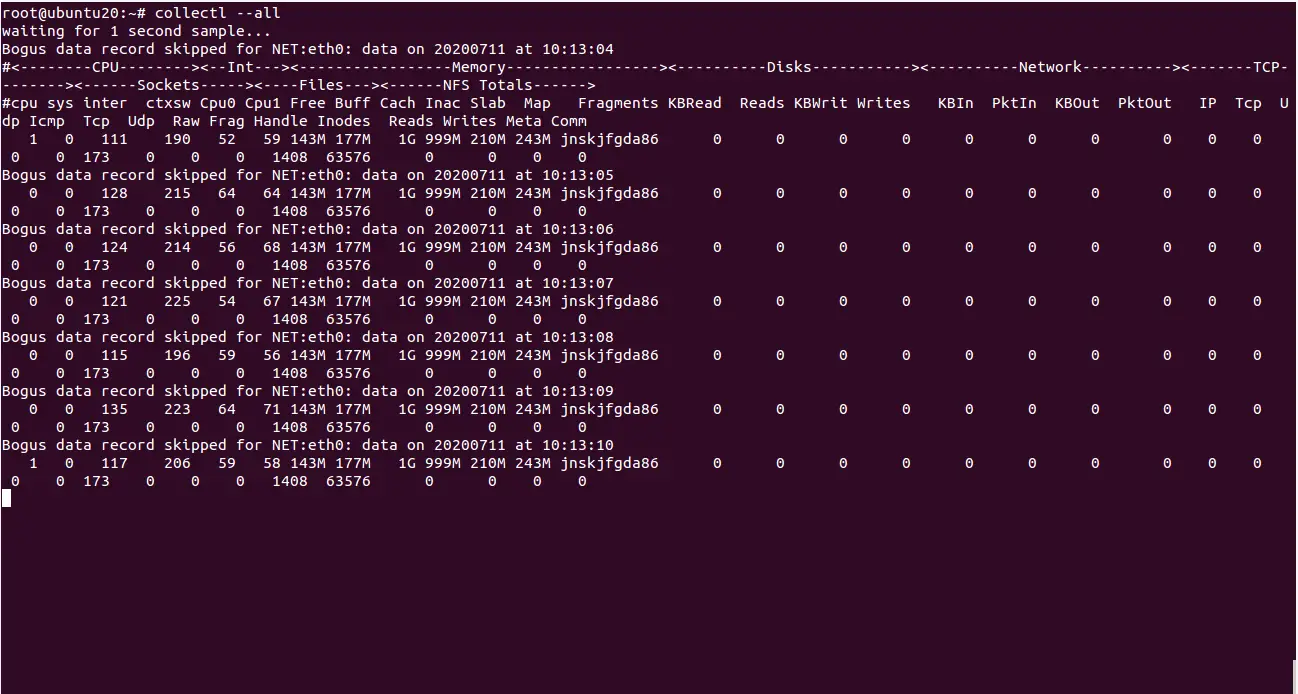 Install and Use collectl Performance Monitoring Tool on Ubuntu 20.04