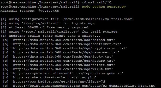 Installation and Usage of Maltrail detection system on Ubuntu 18.04
