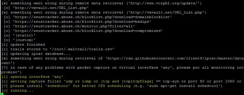 Installation and Usage of Maltrail detection system on Ubuntu 18.04