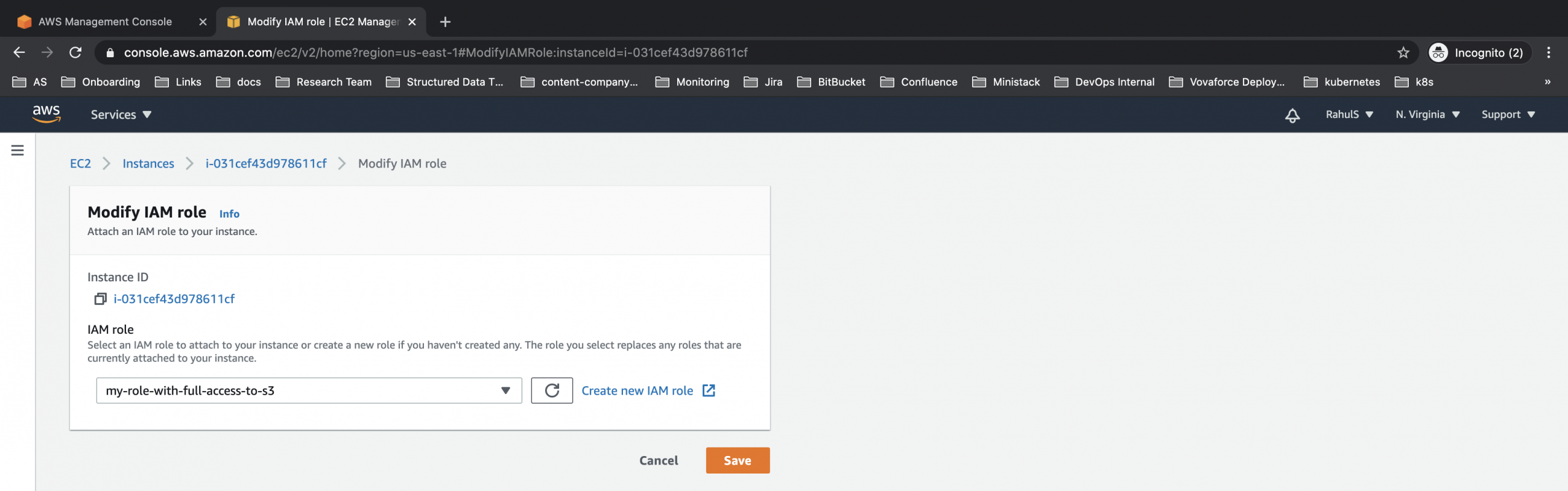 Manage Operations On S3 Bucket Using Aws Cli From The Ec2 Instance