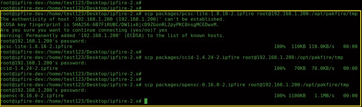 How to install OpenSC on IPFire Firewall