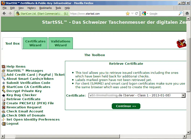 Securing Your ISPConfig 3 Installation With A Free Class1 SSL Certificate From StartSSL
