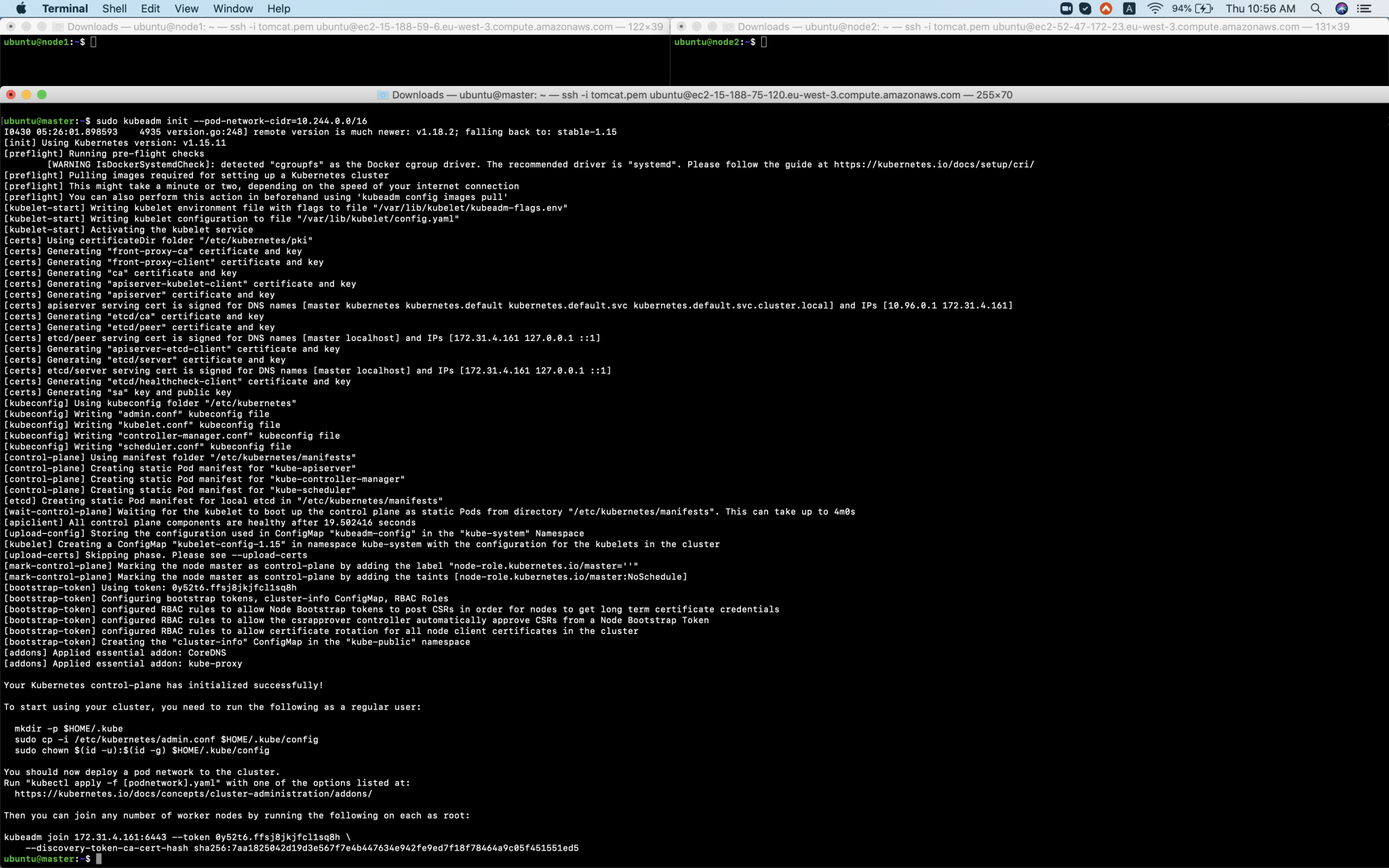 Setup A Kubernetes Cluster On Aws Ec2 Instance With Ubuntu Using Kubeadm
