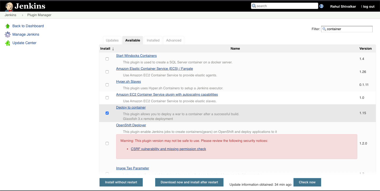 Setup simple CI/CD pipeline using Github and Jenkins on an AWS EC2 Linux instance