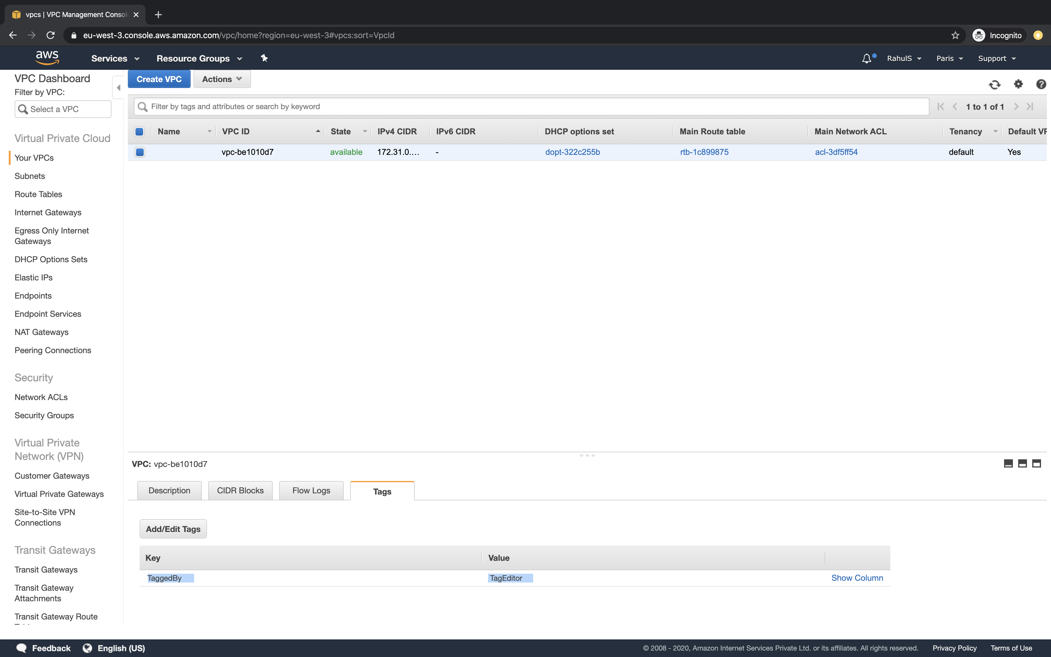 Use Tag Editor to tag resources across regions on AWS