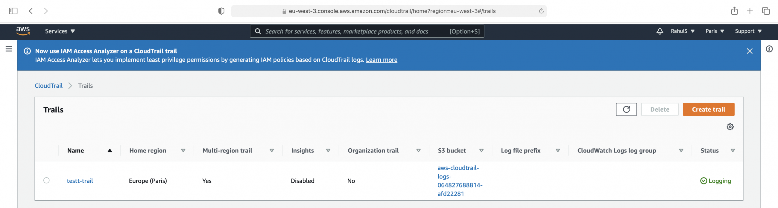 What is AWS CloudTrail and how to use it